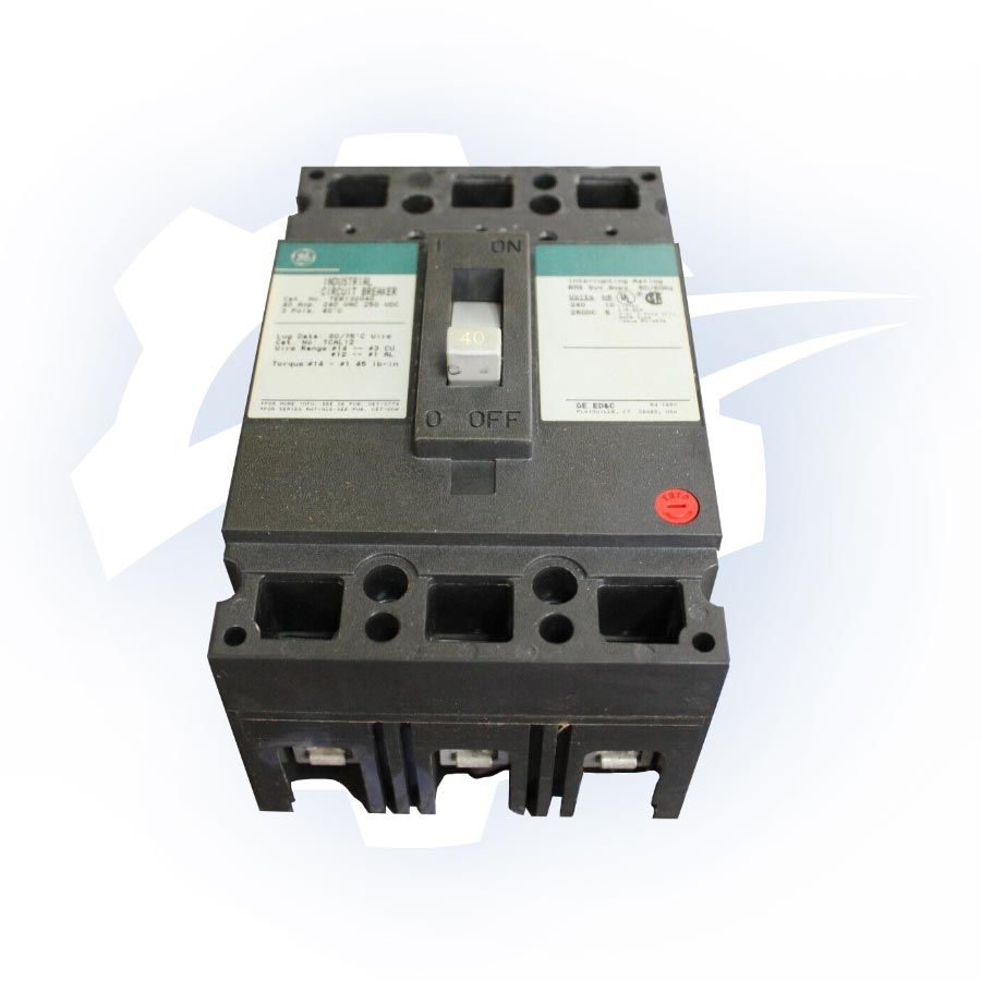 GE General Electric TEB132040 Circuit Breaker 40 Amp 3 Pole 240 VAC ...