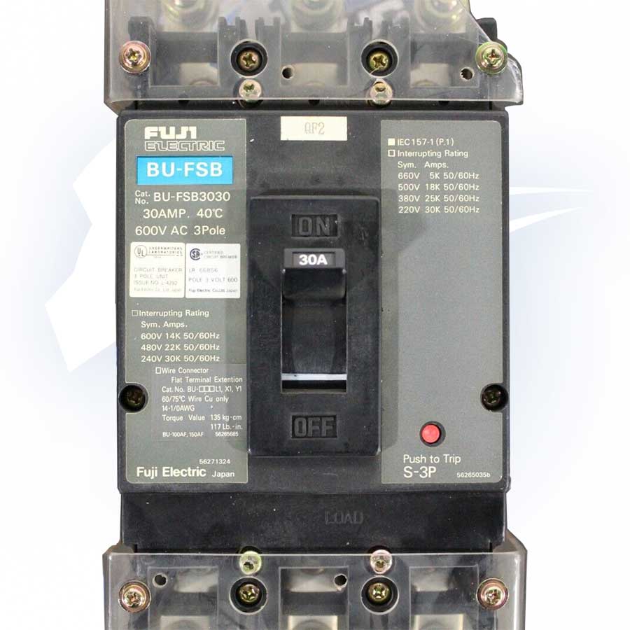 Fuji Electric BU-FSB3030 Circuit Breaker 30AMP [Used: Plastic Cracked ...